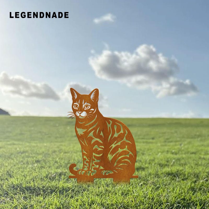 Rusty Cat Ornaments - Etsy