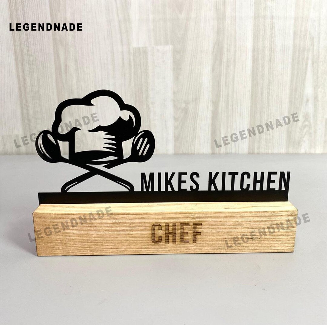 Personalized Chef Desk Name Plate, Promotion Gift for Restaurant Staff ...