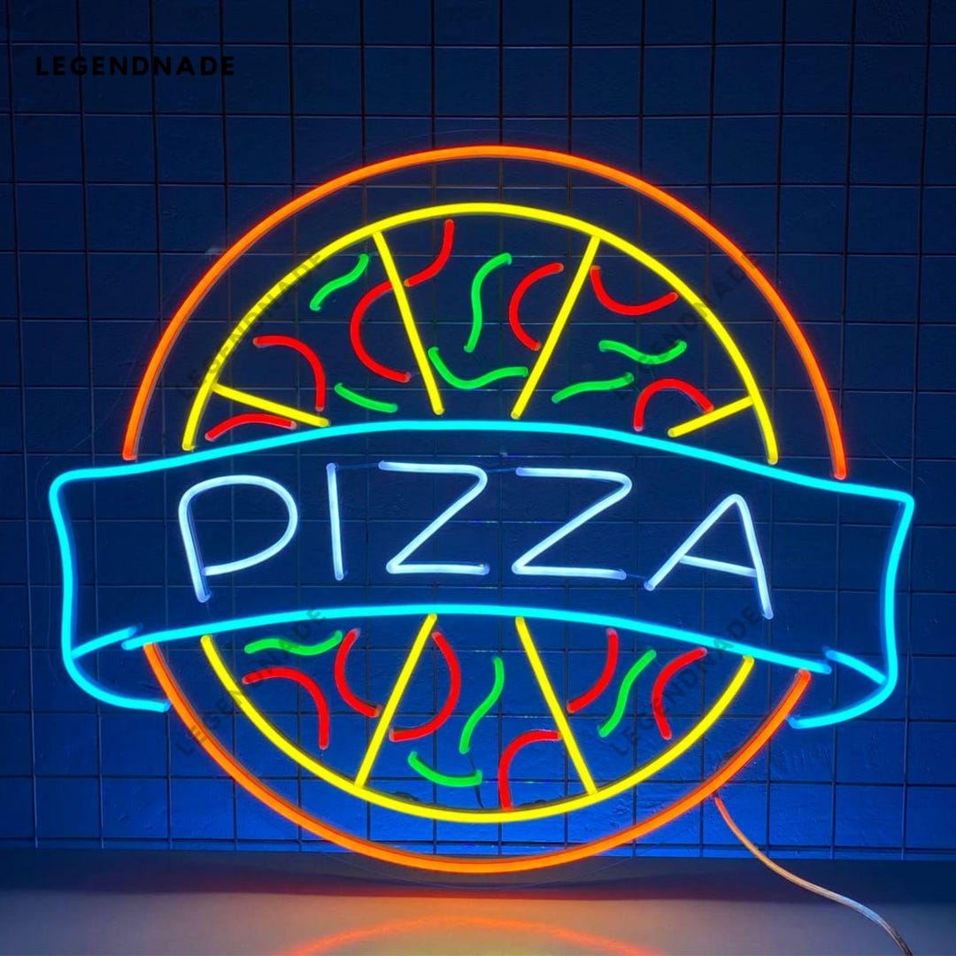 Pizza Neon Sign, Pizza Slice Led Sign, Italian Pizza Store Led Light ...