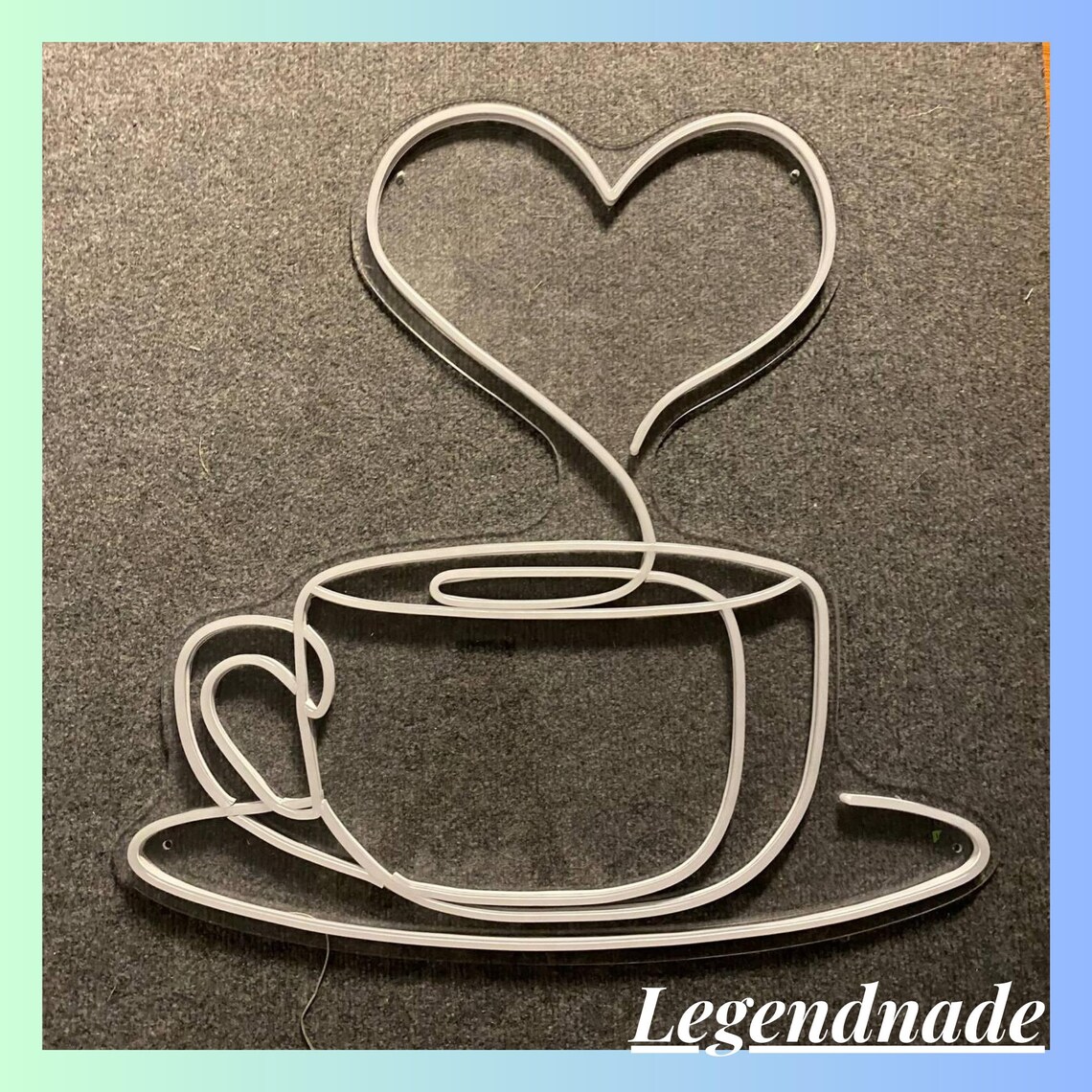Coffee Cup Neon Sign, Coffee Led Sign, Coffee Cup Led Light, Coffee Cup ...