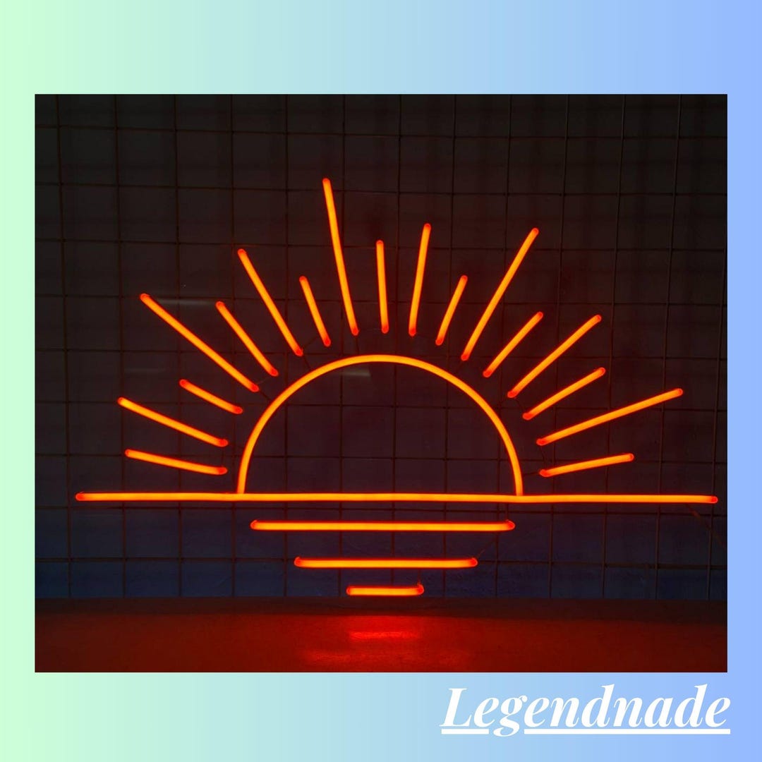 Sun Neon Sign, Sunset Led Sign, Sunrise Led Light, Sunshine Neon Light ...