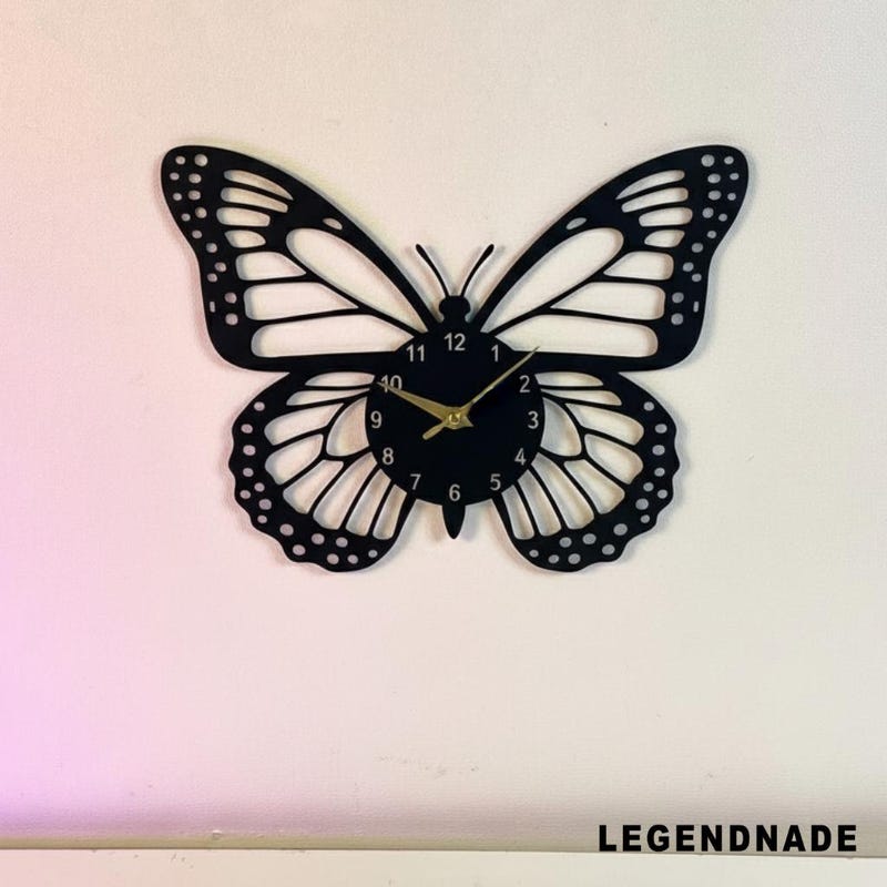 Butterfly Clock - Etsy