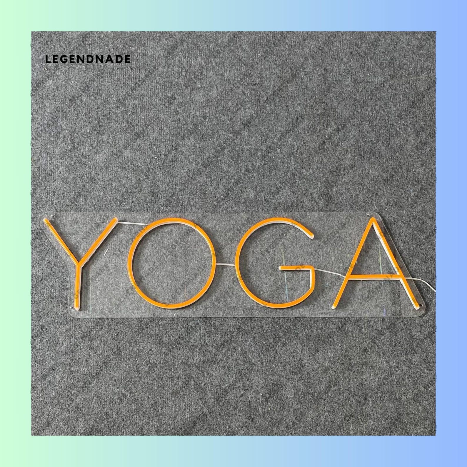 Yoga Neon Sign, Yoga Studio Led Sign, Yoga Studio Led Light, Yoga Text ...
