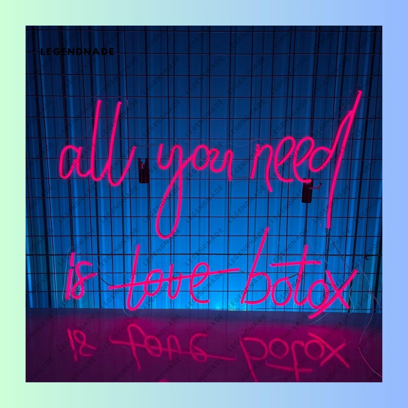 All You Need is Botox Neon Sign, Botox Filler Led Sign, Botox Spa Led ...