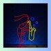 Shrimp Saxophone Neon Sign, Shrimp Led Sign, Saxophone Led Light ...