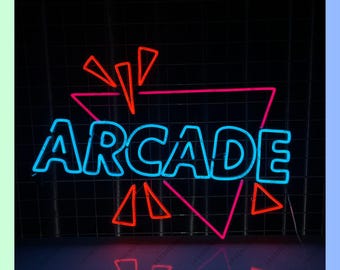 Arcade Neon Sign, Game Machine Led Light, Gamer Neon Light, Game Player ...