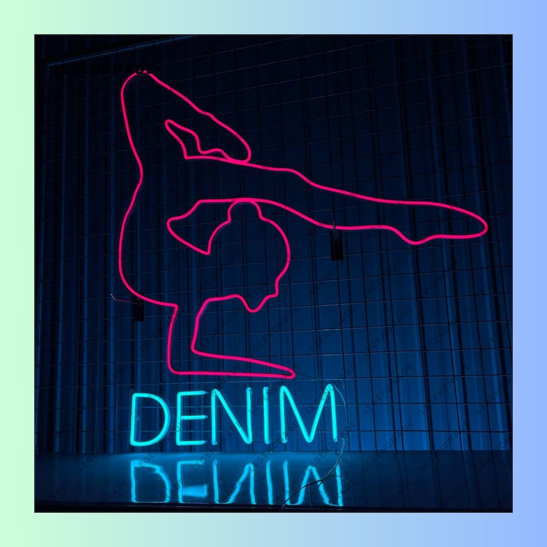 Yoga Girl Neon Sign, Custom Yoga Pose Led Sign, Yoga Girl Name Led ...