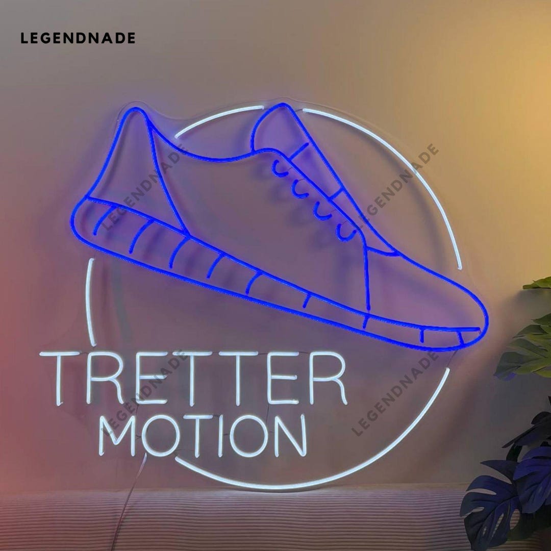 Sneakers Running Neon Sign, Running Shoes Led Sign, Sneaker Led Light ...