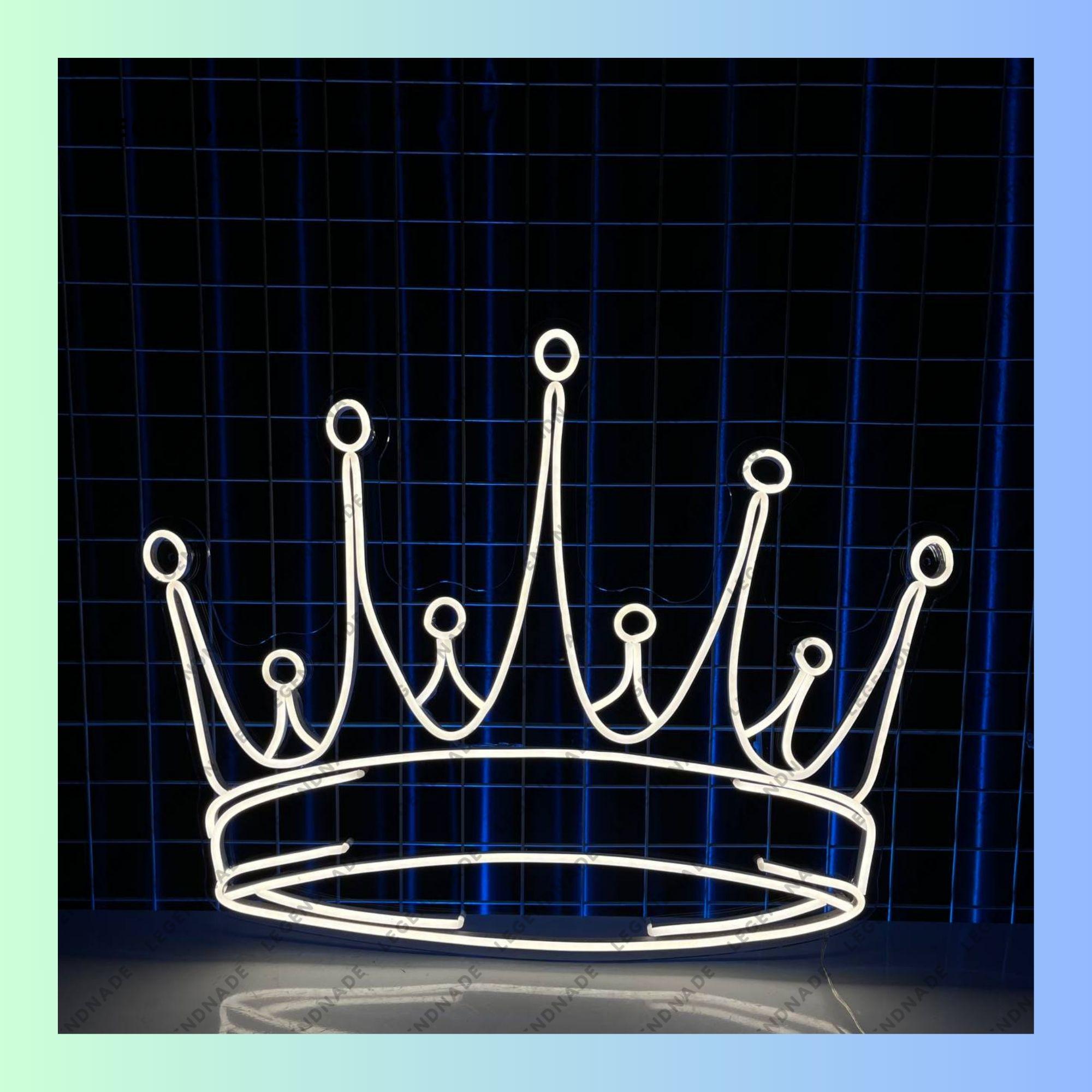 King Crown Neon Sign, Queen Crown Led Sign, Custom Crown Led Light ...