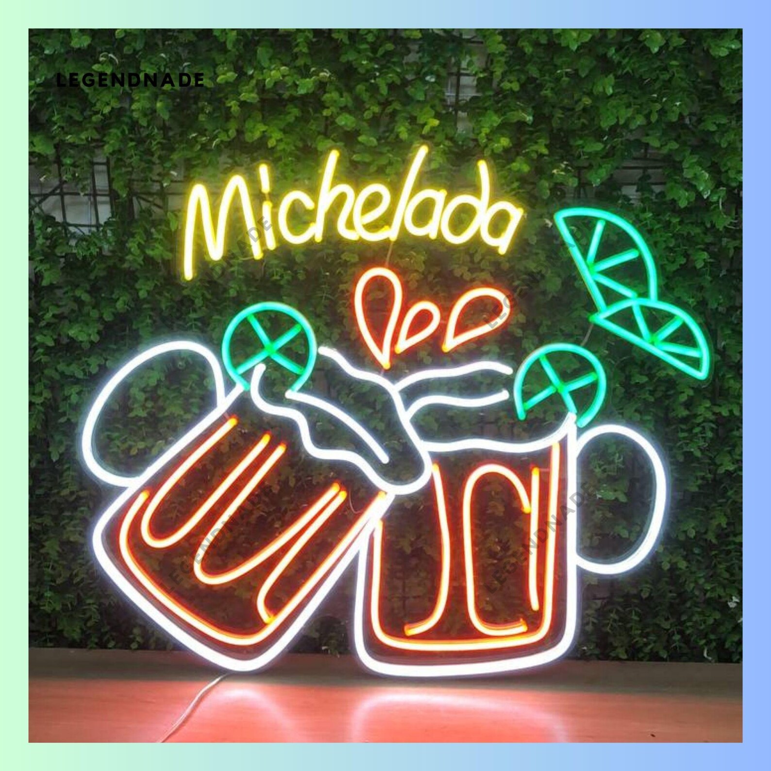 Michelada Neon Sign, Michelada Led Sign, Michelada Cocktails Led Light ...