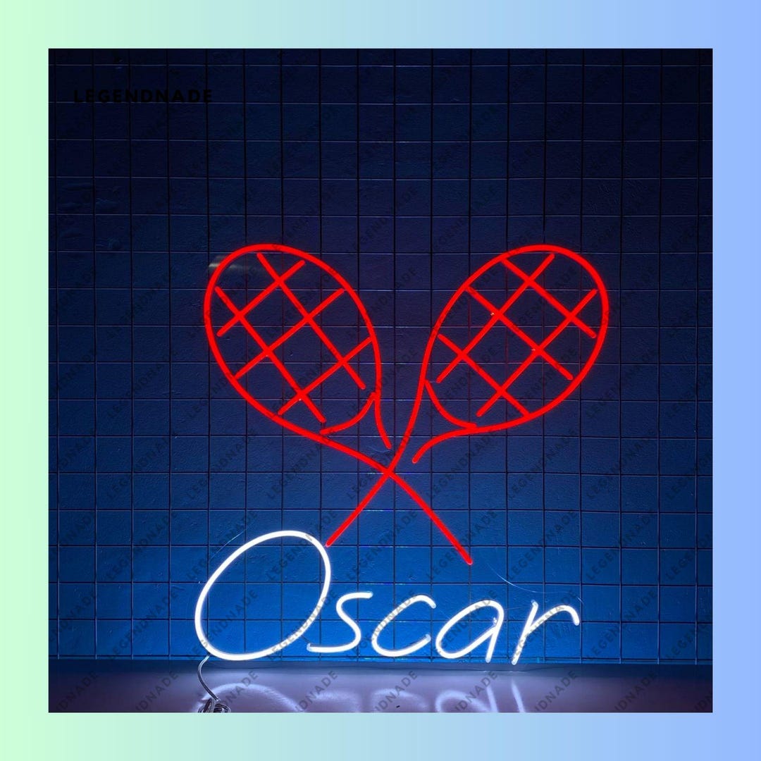 Tennis Neon Sign, Tennis Racket Led Sign, Tennis Sport Led Light ...