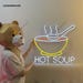 Hot Soup Neon Sign, Hot Soup Led Sign, Soup Bowl Led Light, Soup Food ...