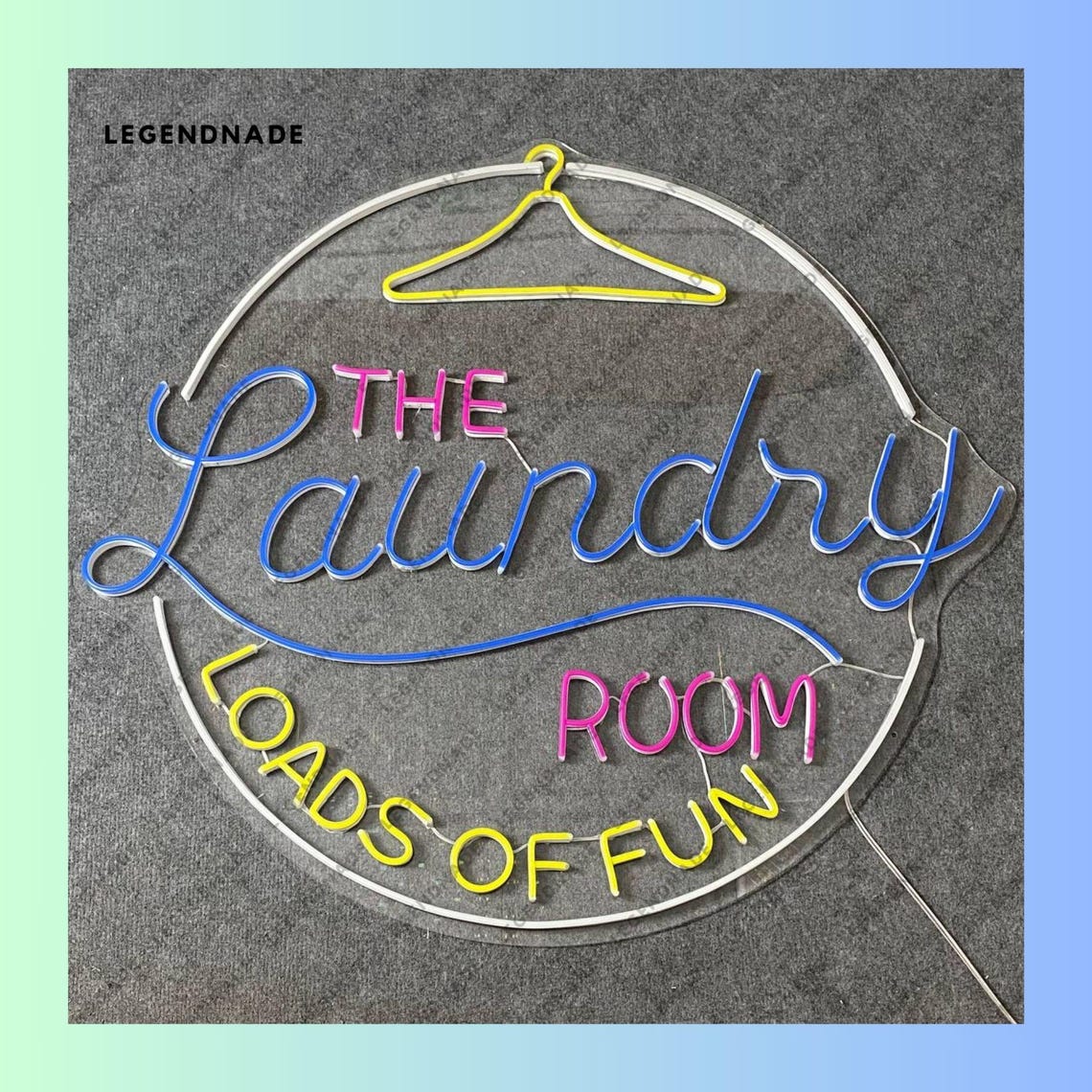 The Laundry Room Neon Sign, Laundry Room Led Sign, Laundry Open Led ...
