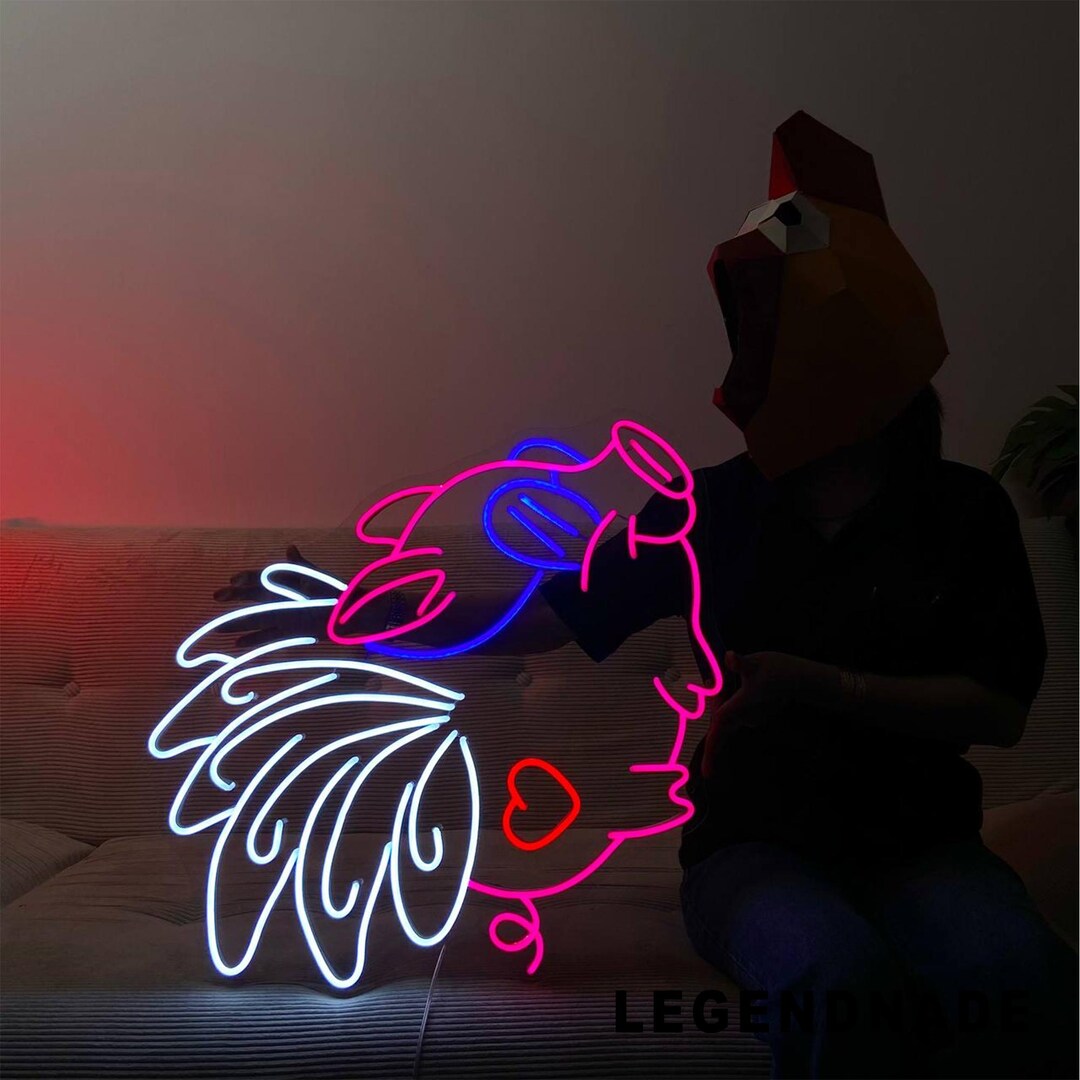 Cute Pig Neon Sign, Pig Decor Led Sign, Cute Pig Led Light, Garden Neon ...