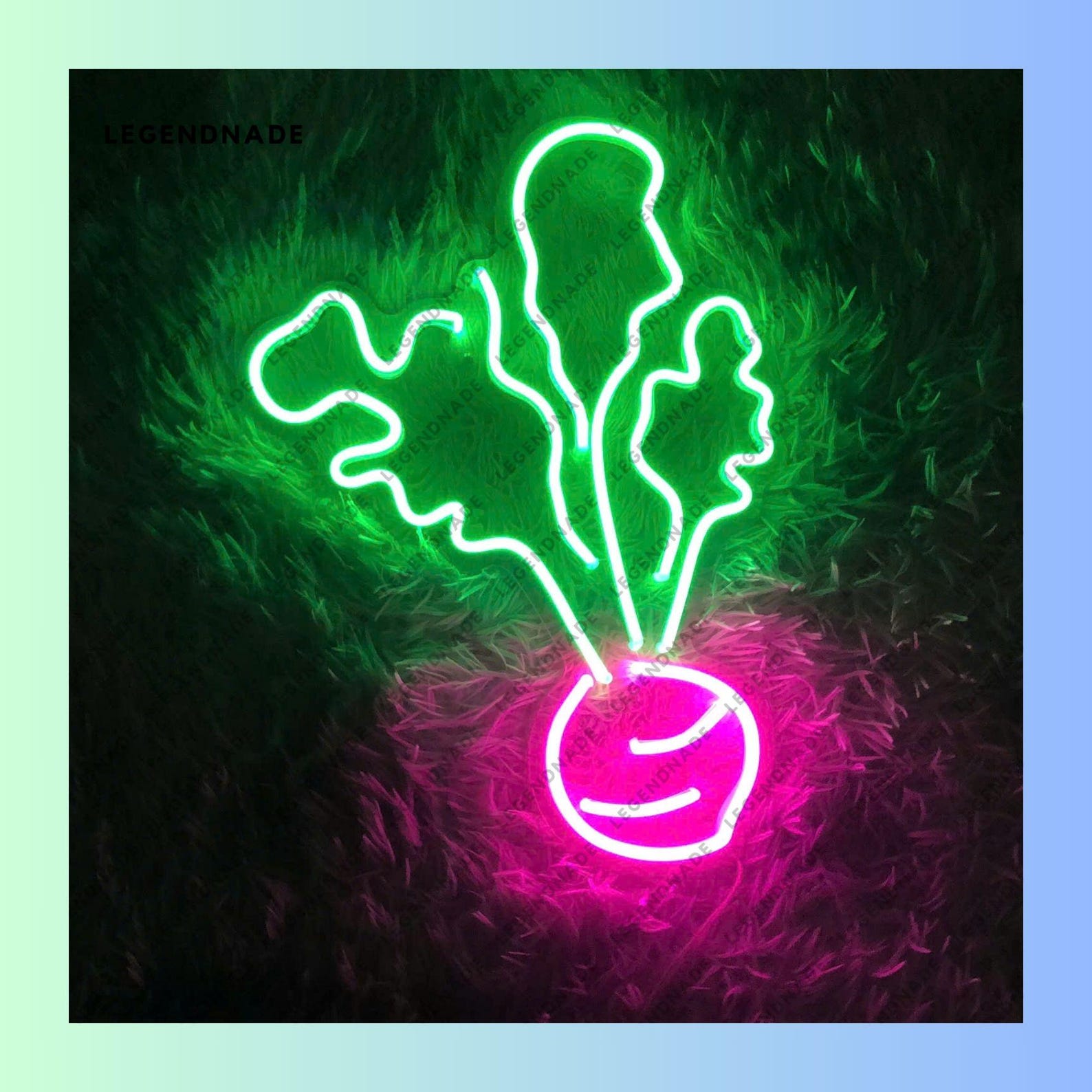 Beetroot Neon Sign, Beetroot Led Sign, Beetroot Led Light, Vegetable ...