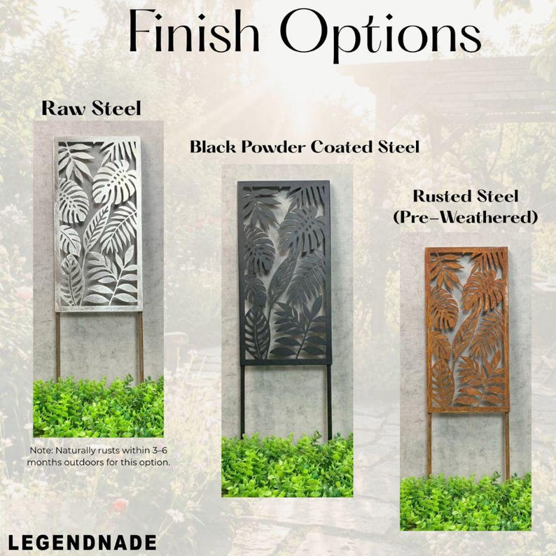 Personalized Butterfly Metal Garden Panel, Steel Outdoor Privacy Screen ...