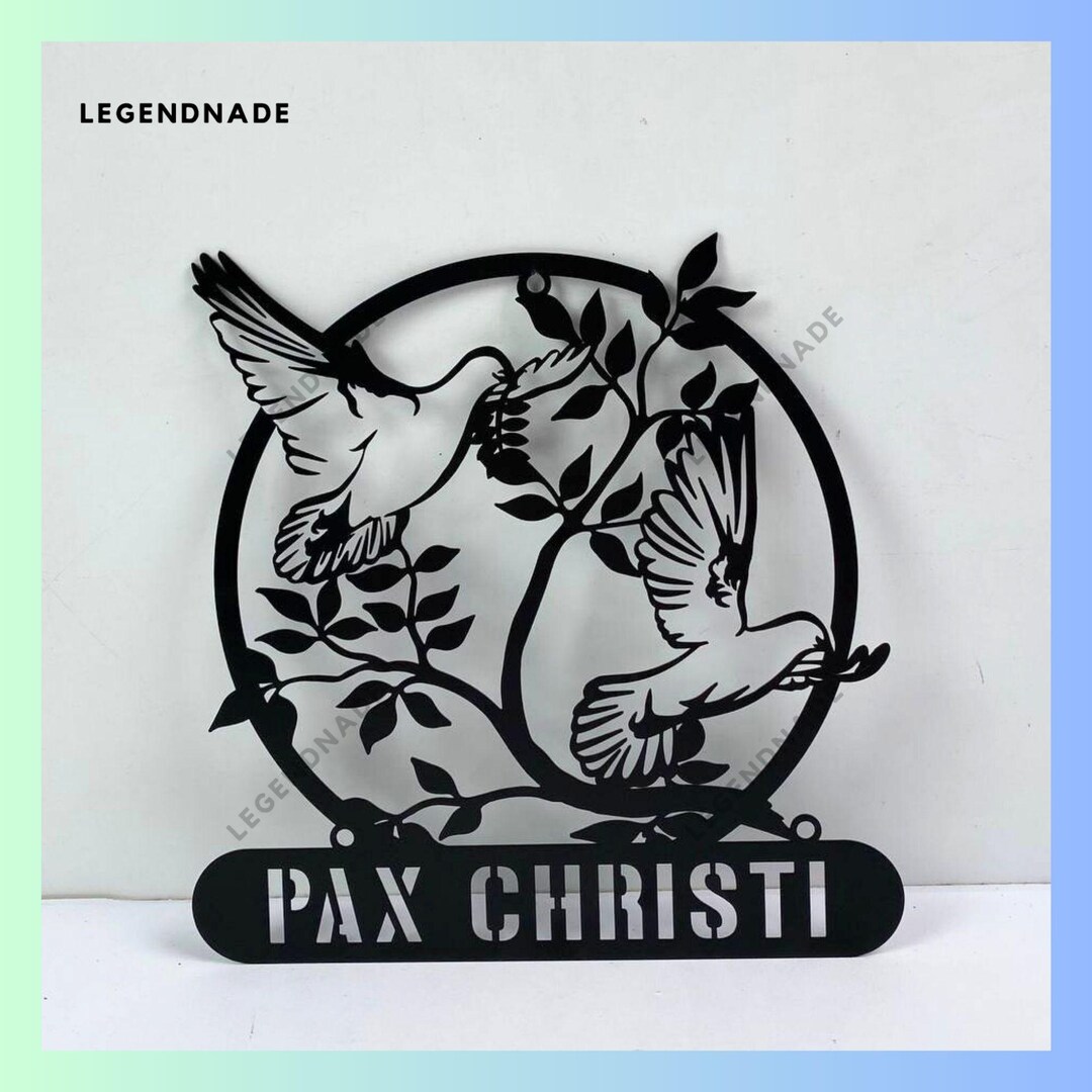 Personalized Dove Metal Sign, Dove Metal Light, Dove Bird Animal Led ...