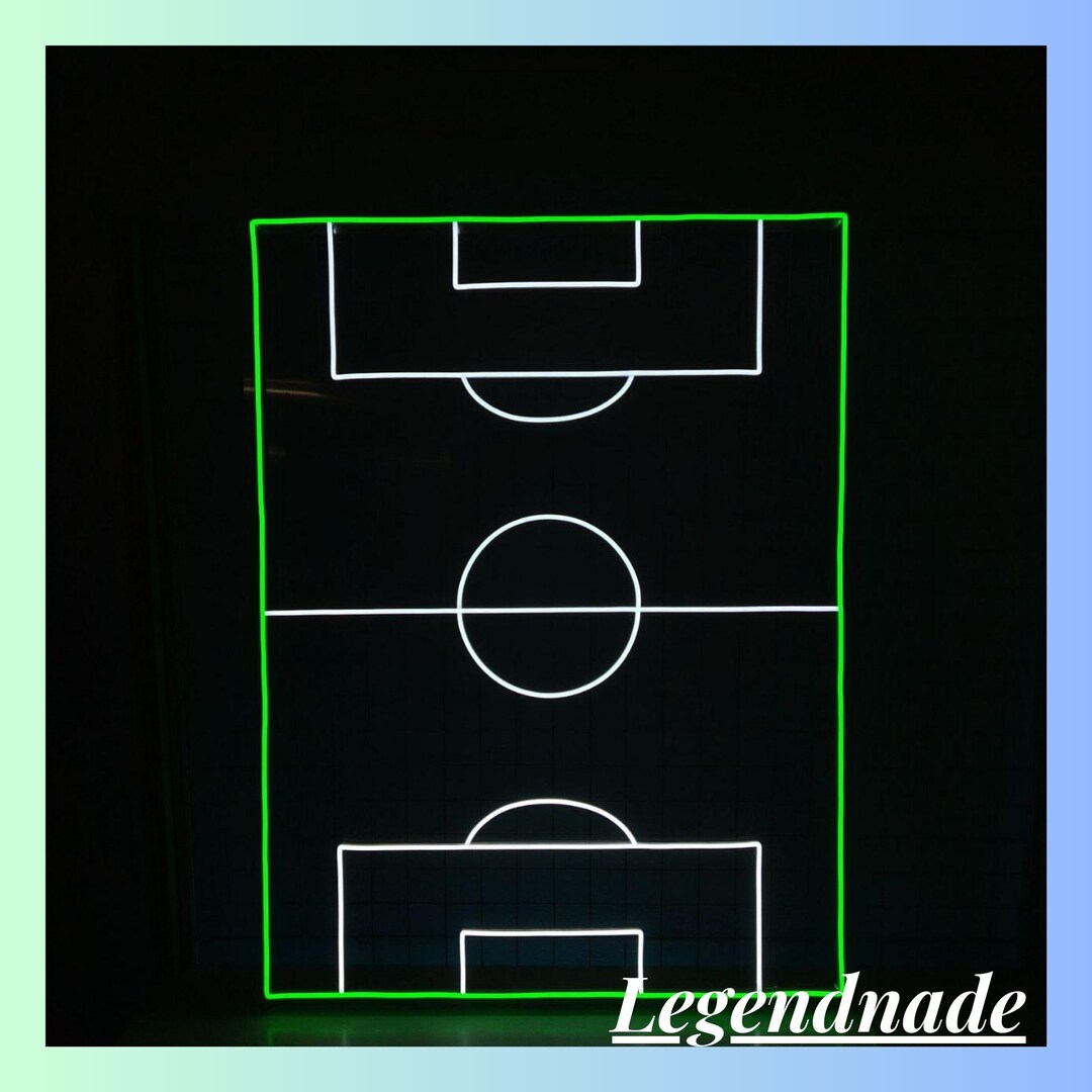 Soccer Field Neon Sign, Soccer Field Led Sign, Football Led Light ...