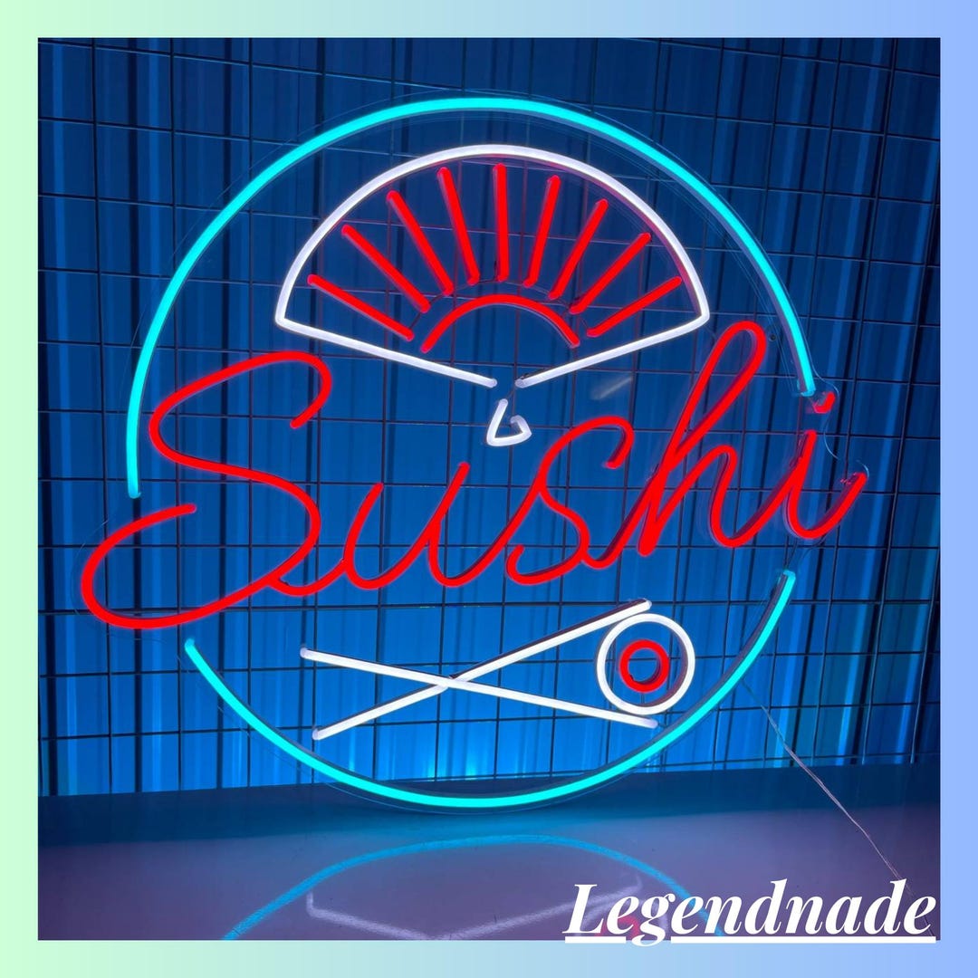 Sushi Neon Sign, Japanese Food Led Sign, Sushi Store Led Light, Sushi ...