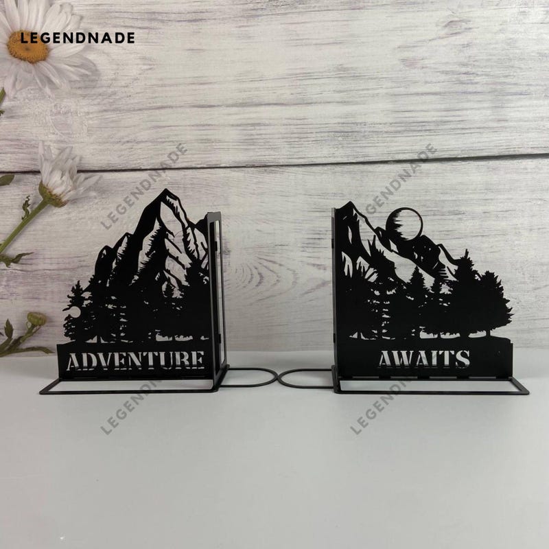 Mountain Bookends - Etsy