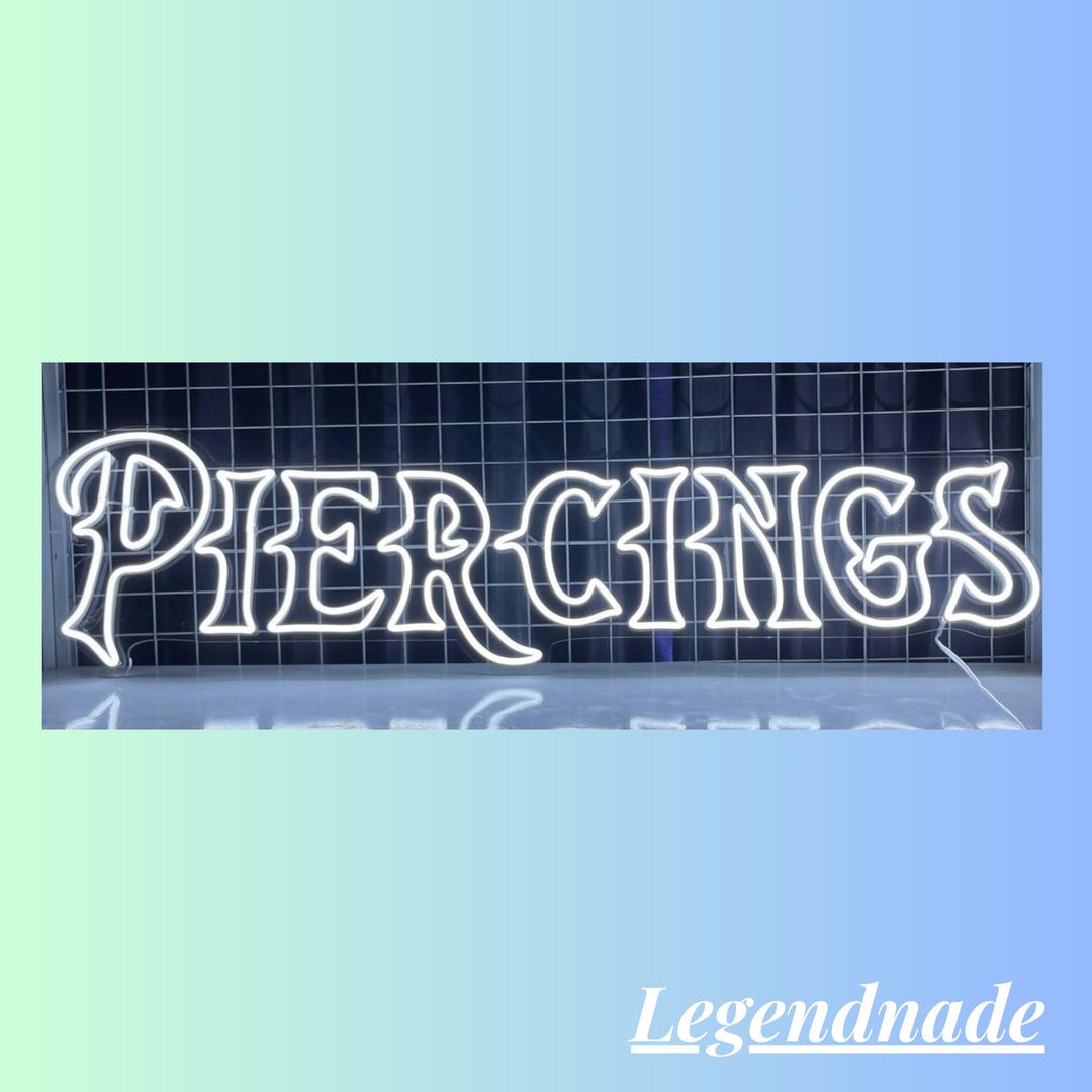 Piercing Neon Sign, Piercing Tattoo Led Sign, Body Piercing Led Light ...