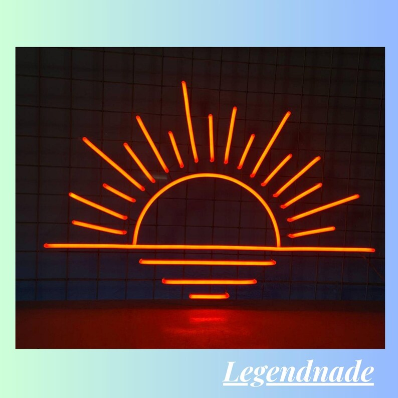 Sun Neon Sign, Sunset Led Sign, Sunrise Led Light, Sunshine Neon Light ...