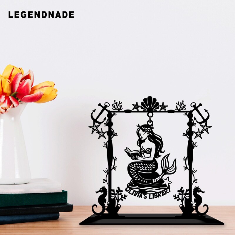 Library Sign Mermaid - Etsy