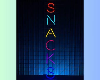 Snack Neon Sign, Snack Led Sign, Snack Neon Light, Custom Snack Led ...