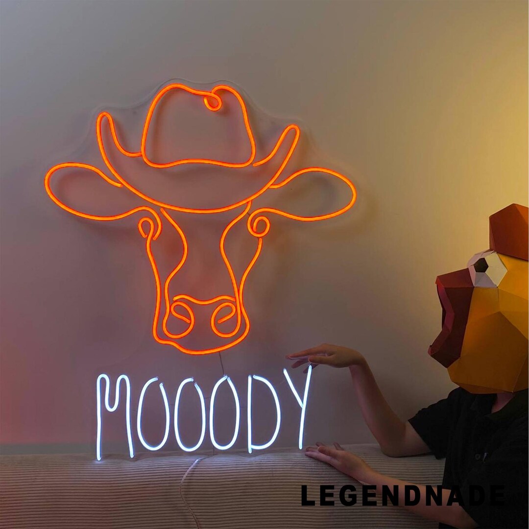 Cowboy Neon Sign, Cowboy Hat Led Sign Wall Decor, Cow Boy Led Light ...