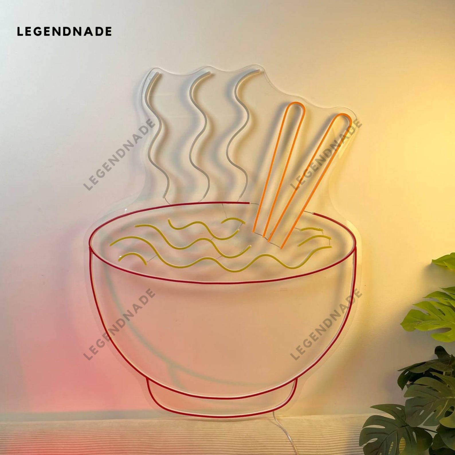 Noodles Neon Sign, Noodle Bowl Led Sign, Noodles Led Light, Noodle Food ...
