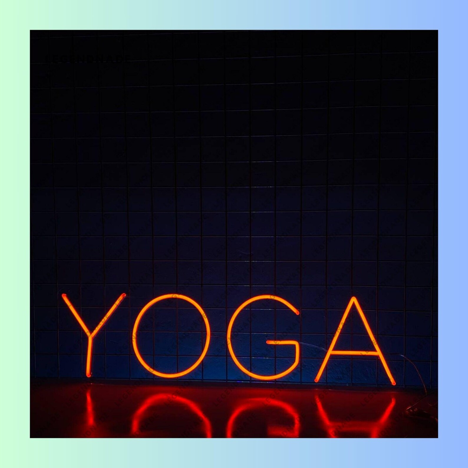 Yoga Neon Sign, Yoga Studio Led Sign, Yoga Studio Led Light, Yoga Text ...