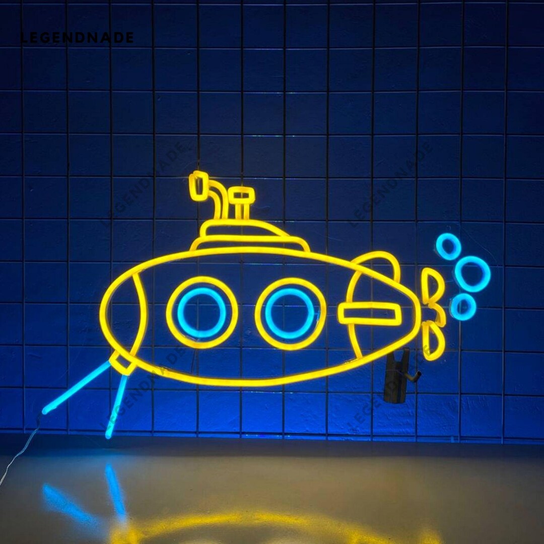 Submarine Neon Sign, Submarine Led Sign, Submarine Led Light, Submarine ...