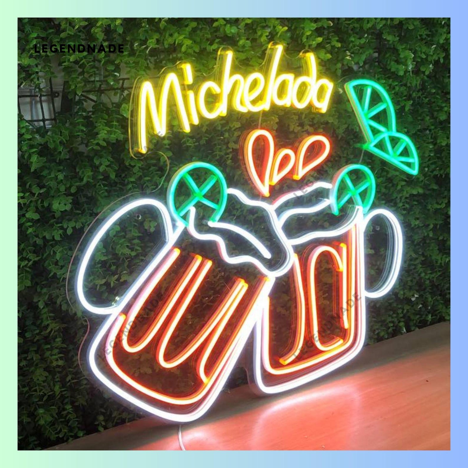Michelada Neon Sign, Michelada Led Sign, Michelada Cocktails Led Light ...