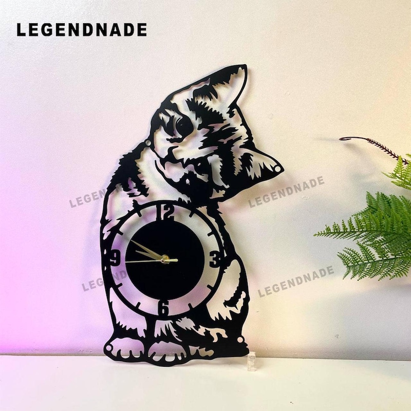 Cat Wall Clock - Etsy