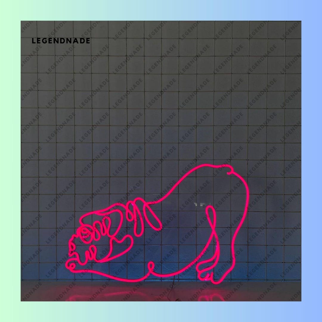 English Bulldog Neon Sign, English Bulldog Yoga Led Sign, Bulldog Lover ...