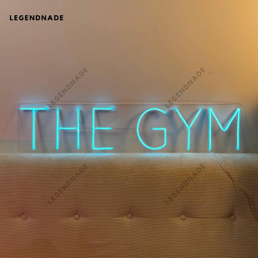 The Gym Neon Sign, the Gym Led Sign, the Gym Led Light, the Gym Neon ...