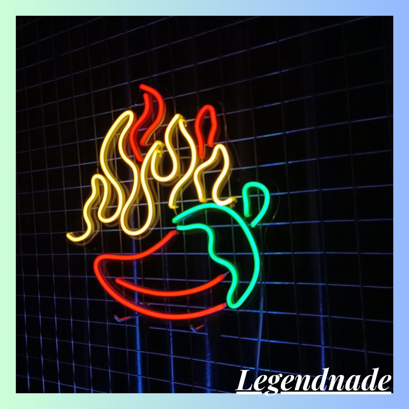 Chili Pepper Neon Sign, BBQ Led Sign, BBQ Food Store Led Light, BBQ ...