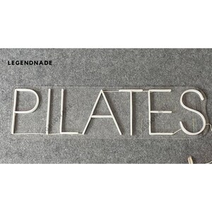 Pilates Neon Sign, Pilates Studio Led Sign, Pilates Studio Led Light ...