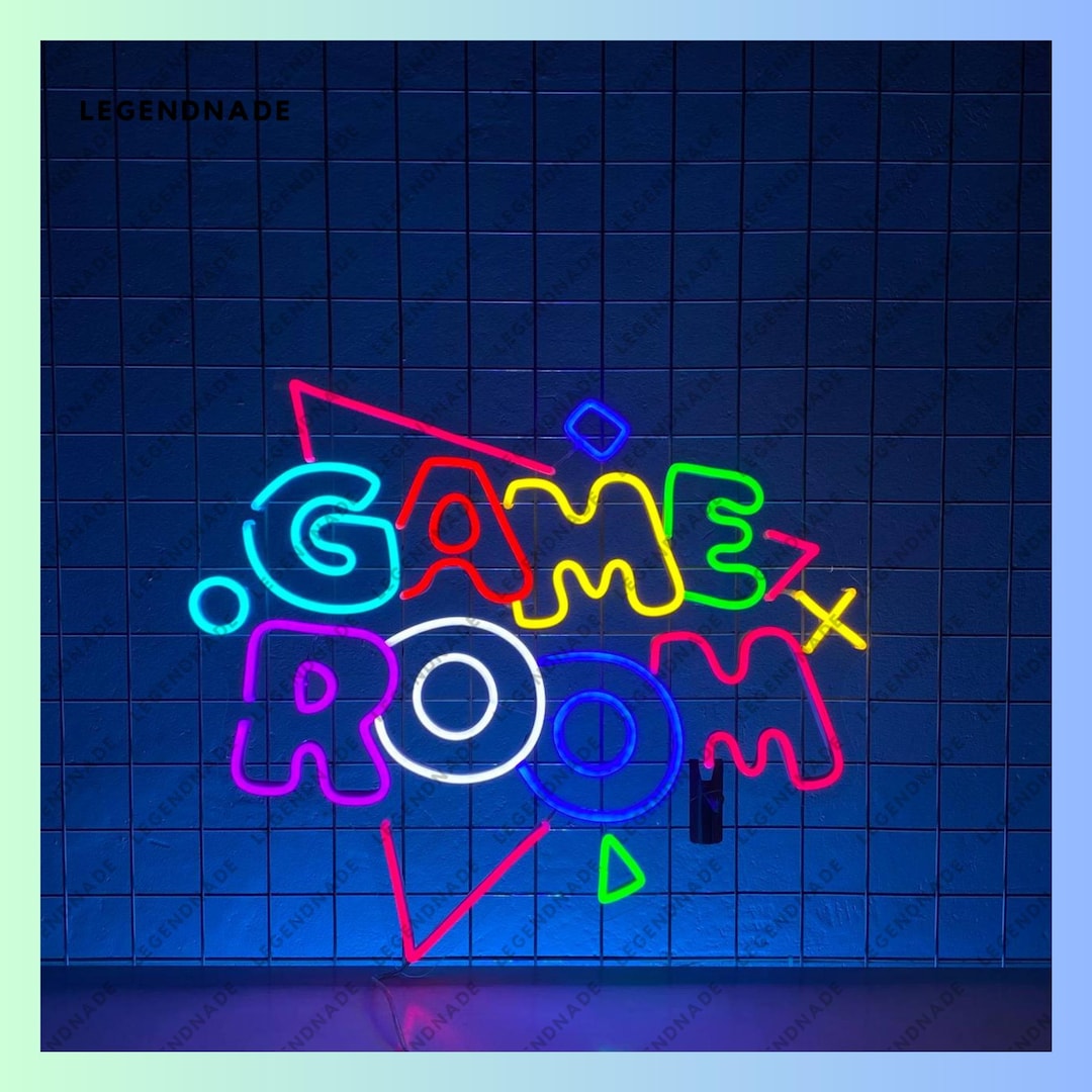 Game Room Neon Sign, Game Arcade Led Sign, Gaming Room Led Light, Gamer ...