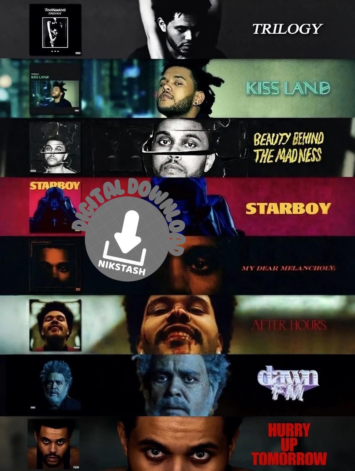 The Weeknd Digital Poster – Album Evolution Fan Art Compilation, R&B ...