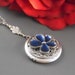 Silver Locket, Locket, Necklace, Picture Locket, Silver Blue Necklace ...