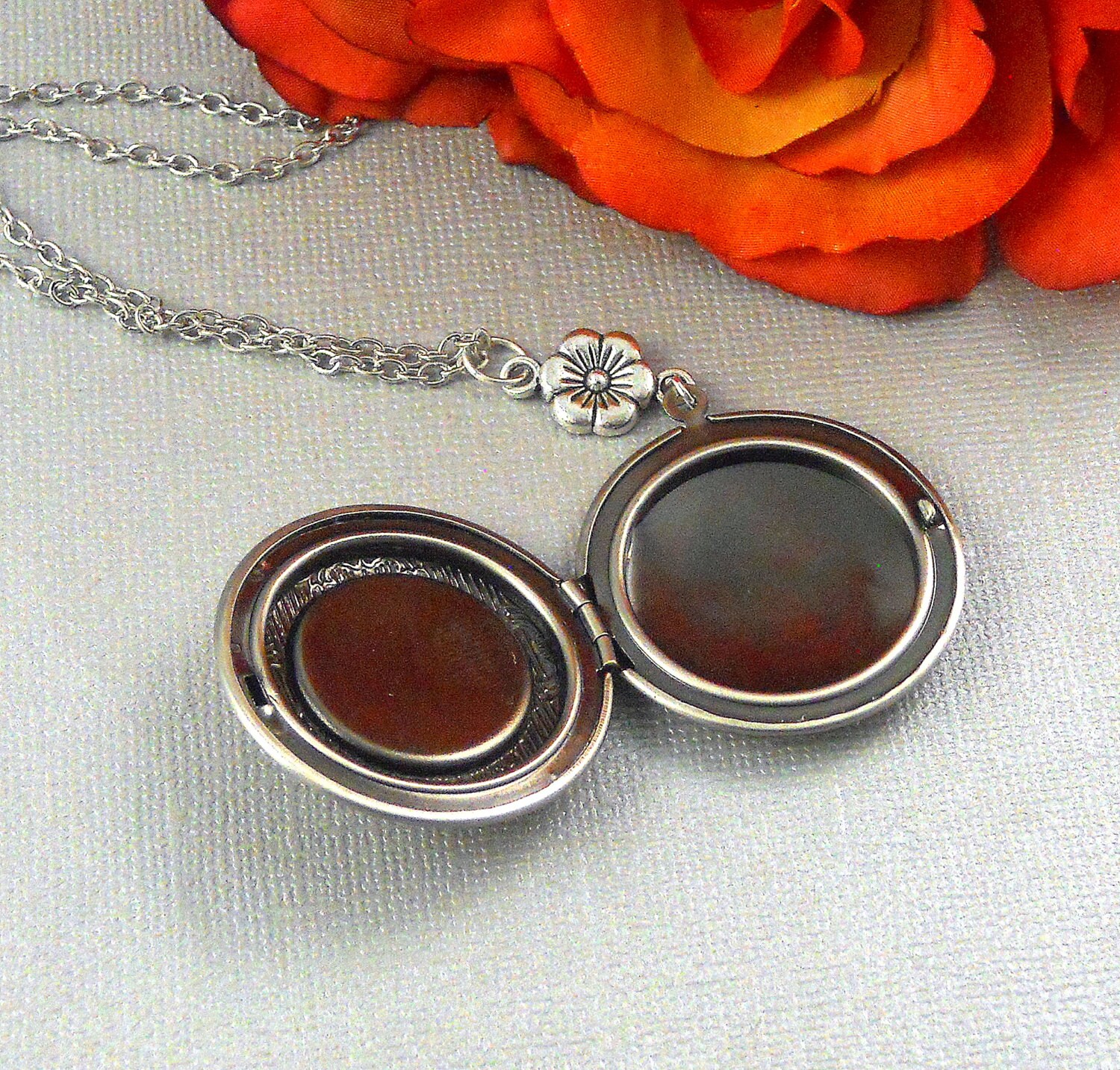 Elephant Locket Necklace Silver Locket Jewelry Women's - Etsy UK