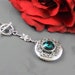 Antique Silver Locket Locket Silver Round Locket Emerald - Etsy