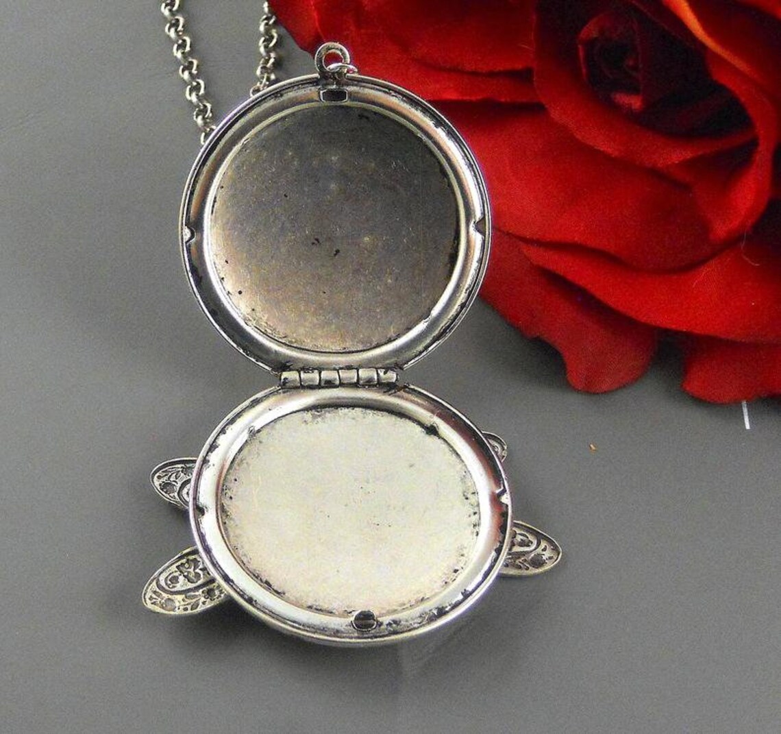 Mermaid Moon Locket Mermaid Locket Moon Goddesses Silver - Etsy