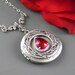Victorian Red Locket Antique Silver Locket Rhinestone Vintage - Etsy
