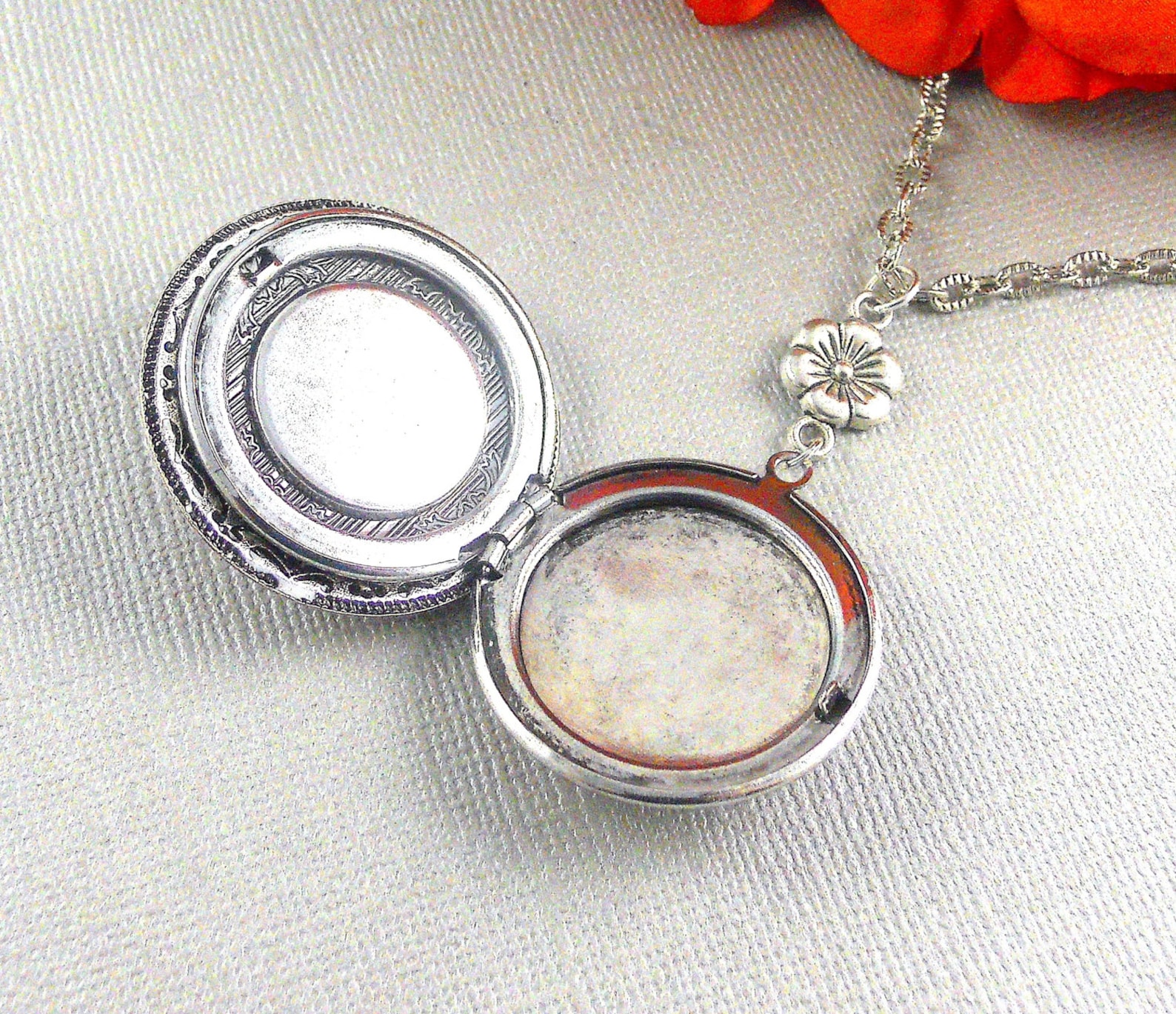 Silver Locket Fox Locket Silver Fox Locket Fox Fox Necklace - Etsy
