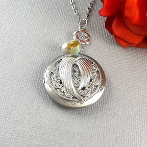 Angel,locket,silver Locket,angel Wing,wing Locket,angel Wing Necklace ...