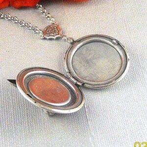 Fox Locket Necklace, Vintage Locket Long Necklace, 3D Fox Animal Locket ...