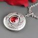 Victorian Red Locket Antique Silver Locket Rhinestone Vintage - Etsy