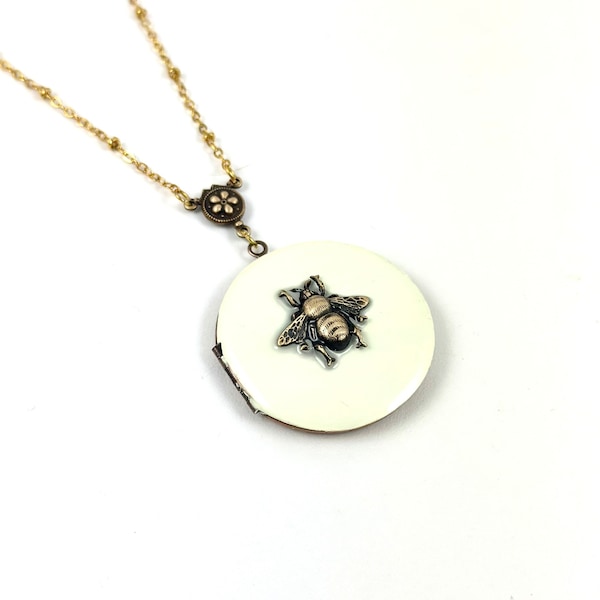 Enamel Locket - Etsy
